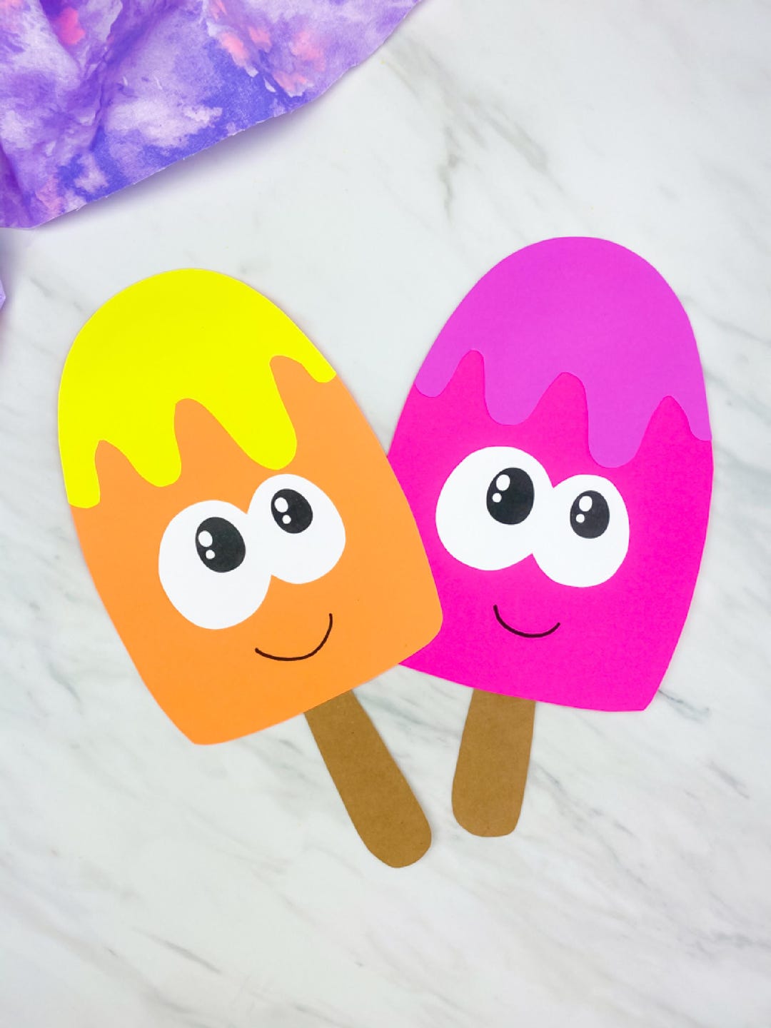 Ice Cream Paper Craft Template | Prek Ice Cream | Popsicle Bulletin ...