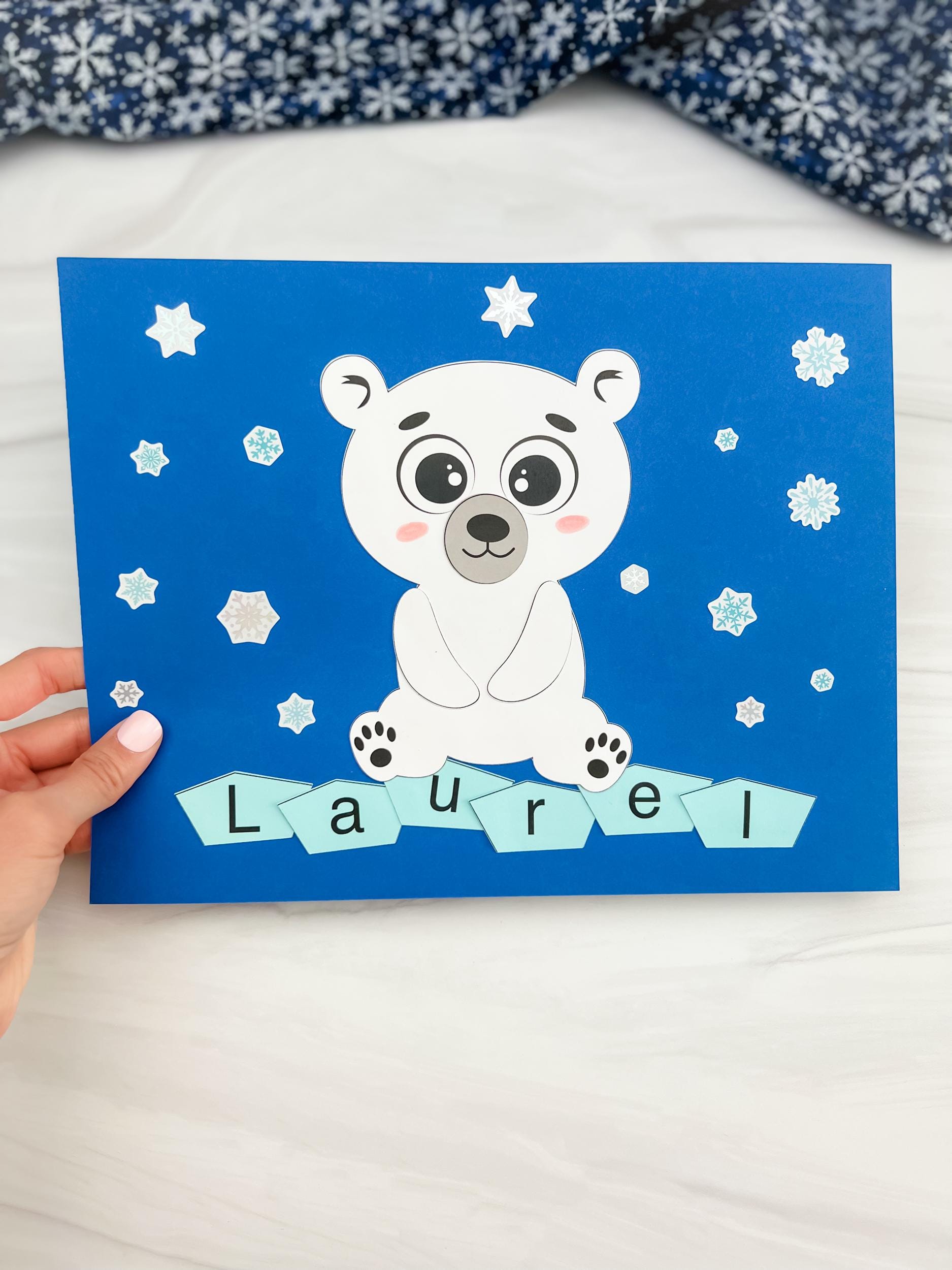 Polar Bear Name Project Template | Winter Literacy Activity | Printable ...