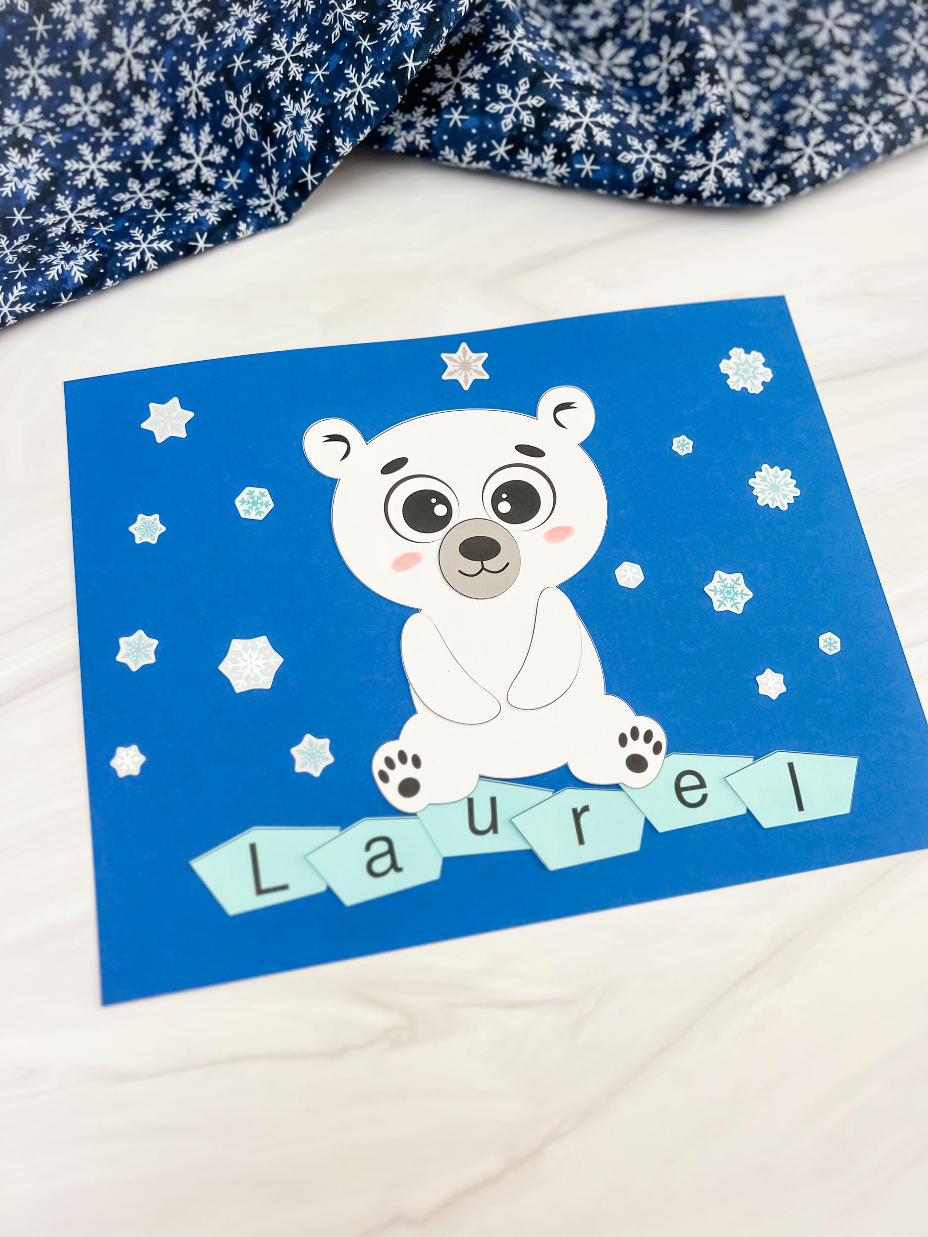 Polar Bear Name Project Template | Winter Literacy Activity | Printable ...
