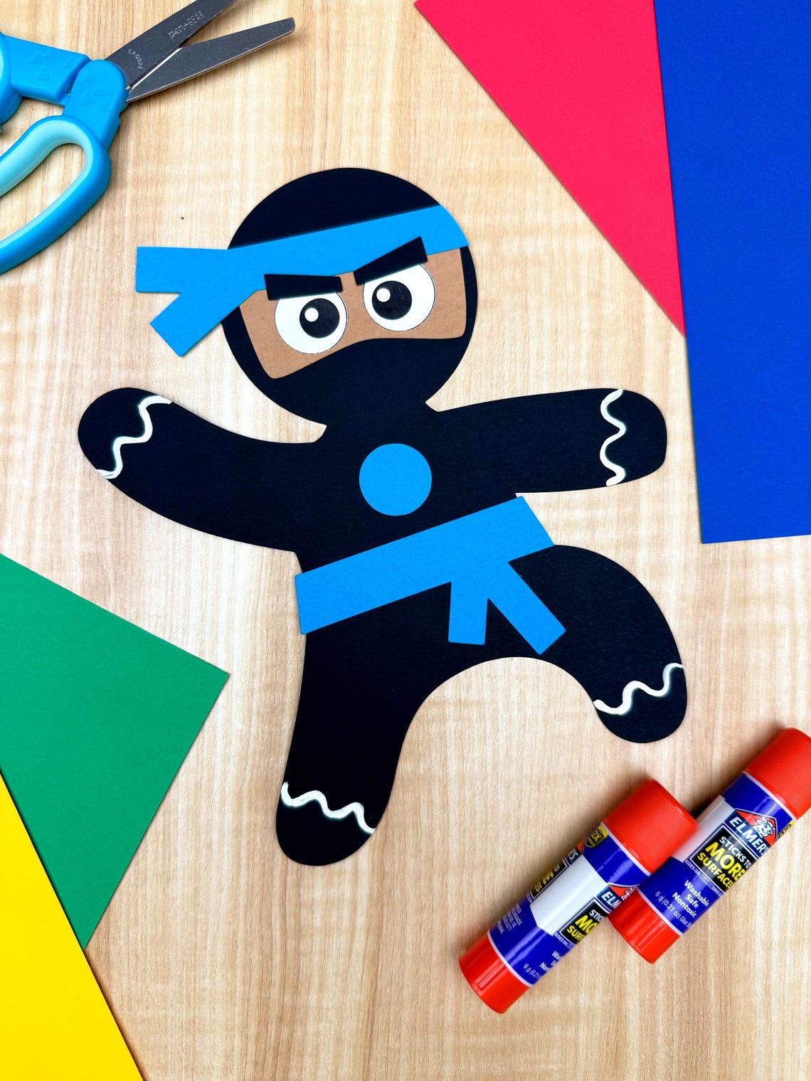 Ninja Gingerbread Man Disguise Craft Template | Christmas Hide the ...