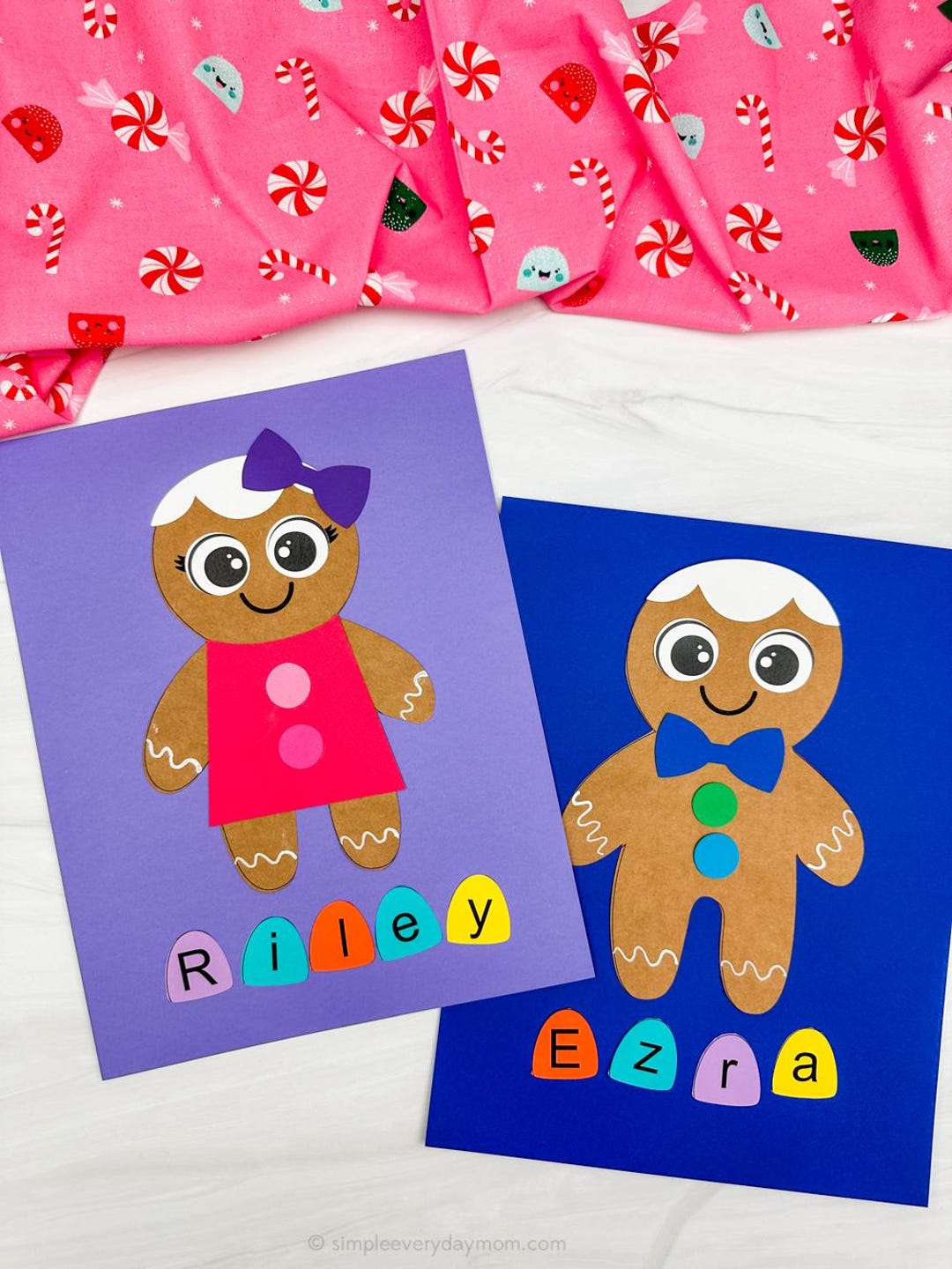 Gingerbread Name Craft Template | Winter Name Project - Etsy