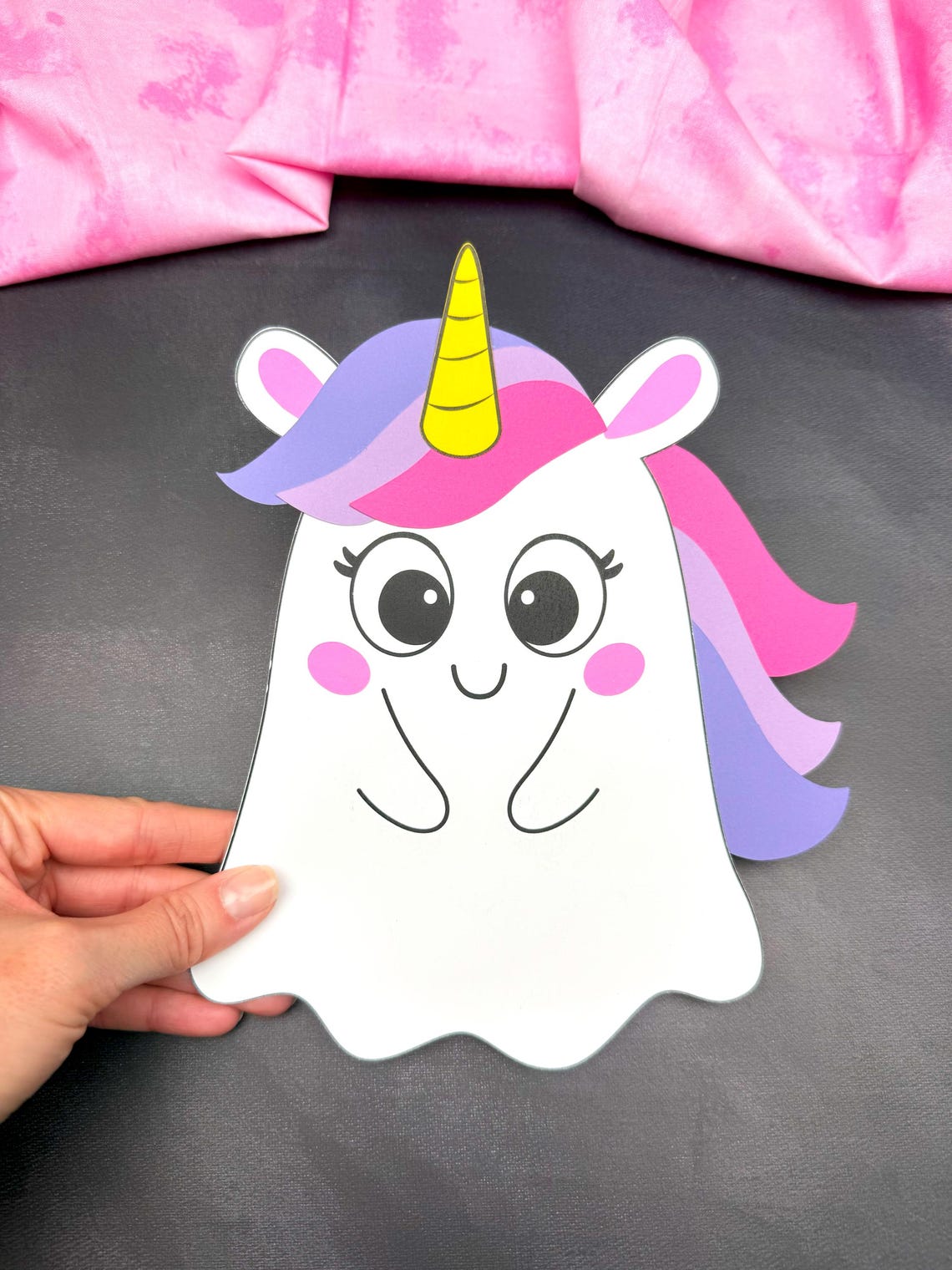 Unicorn Ghost Disguise Craft Template | Printable Halloween Craft for ...
