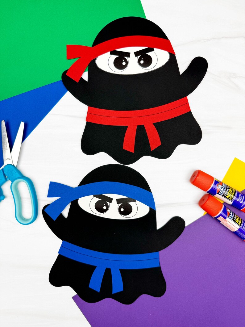 Ninja Disguise a Ghost Craft Template | Printable Halloween Activity ...