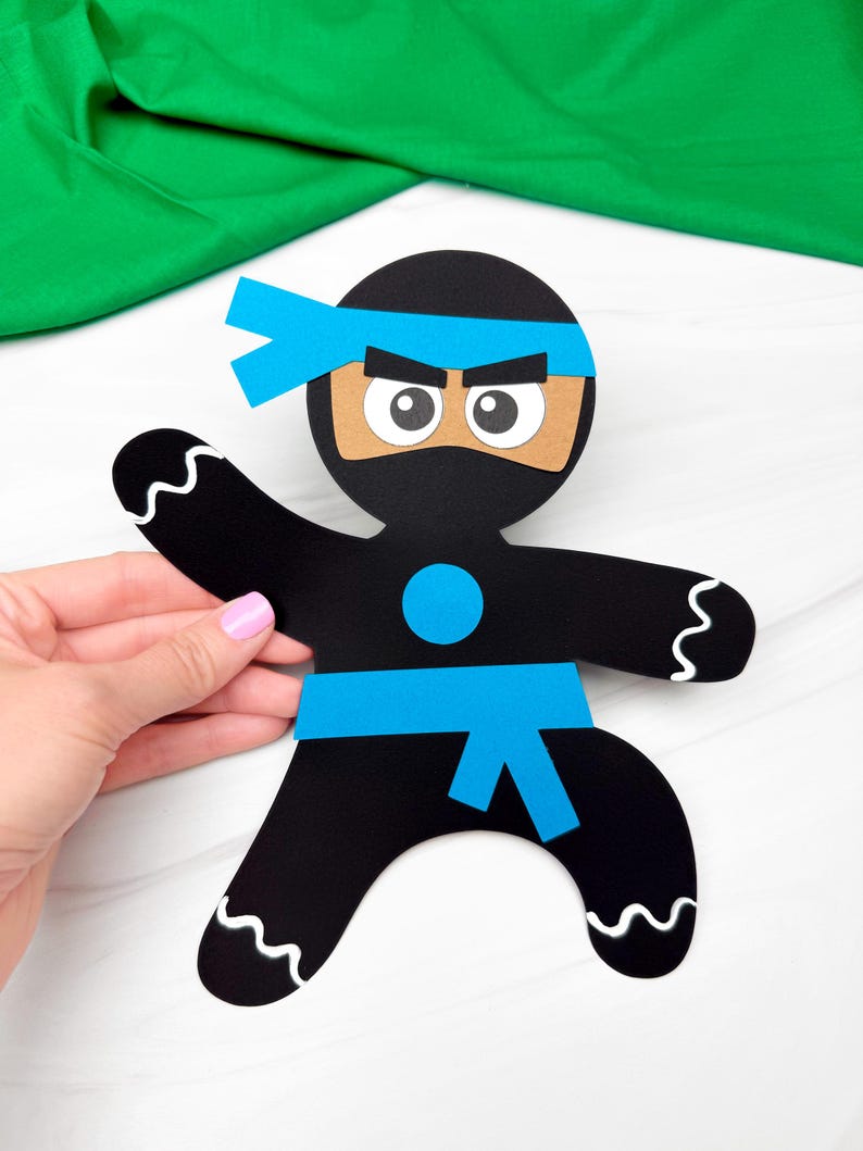 Ninja Gingerbread Man Disguise Craft Template | Christmas Hide the ...