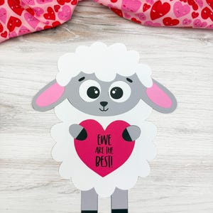 Sheep Valentine Craft Template | Easy Valentine Sheep Activity ...