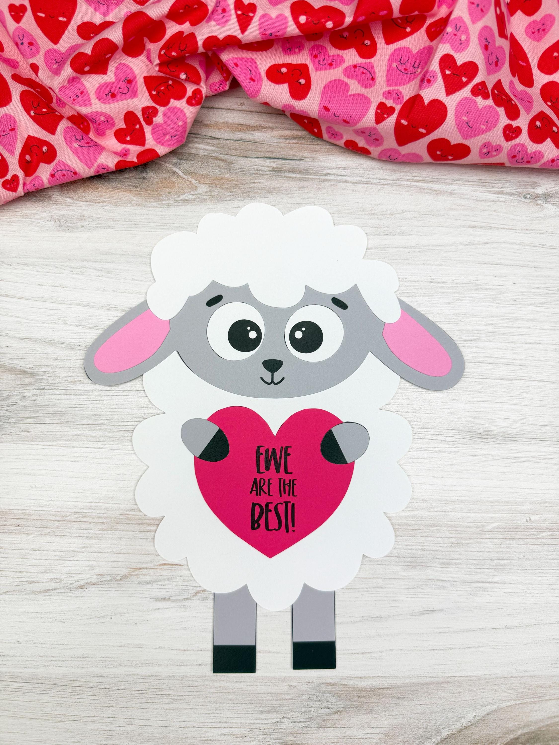 Sheep Valentine Craft Template | Easy Valentine Sheep Activity ...