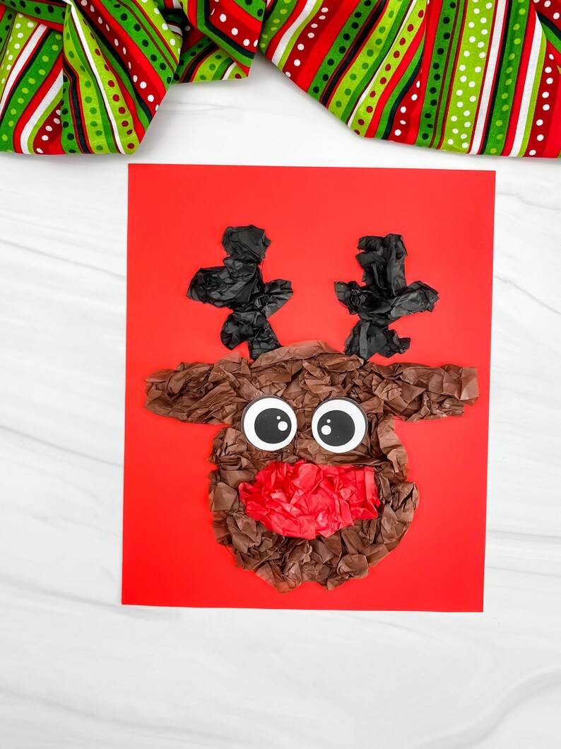 Reindeer Craft Template for Kids | Fine Motor Christmas Activity for ...