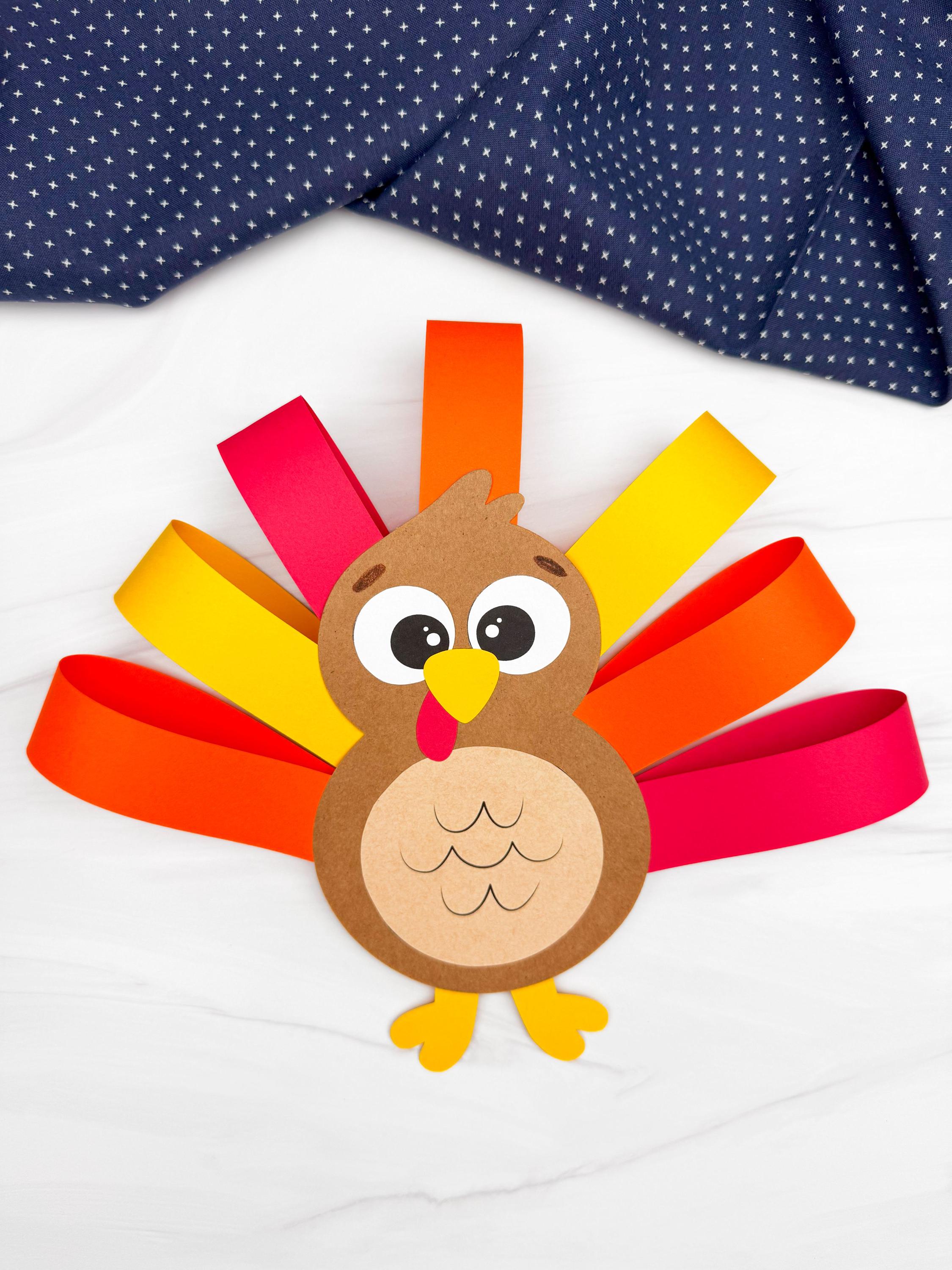 DIY Turkey Activity for Kids Template | Easy Thanksgiving Craft Project ...