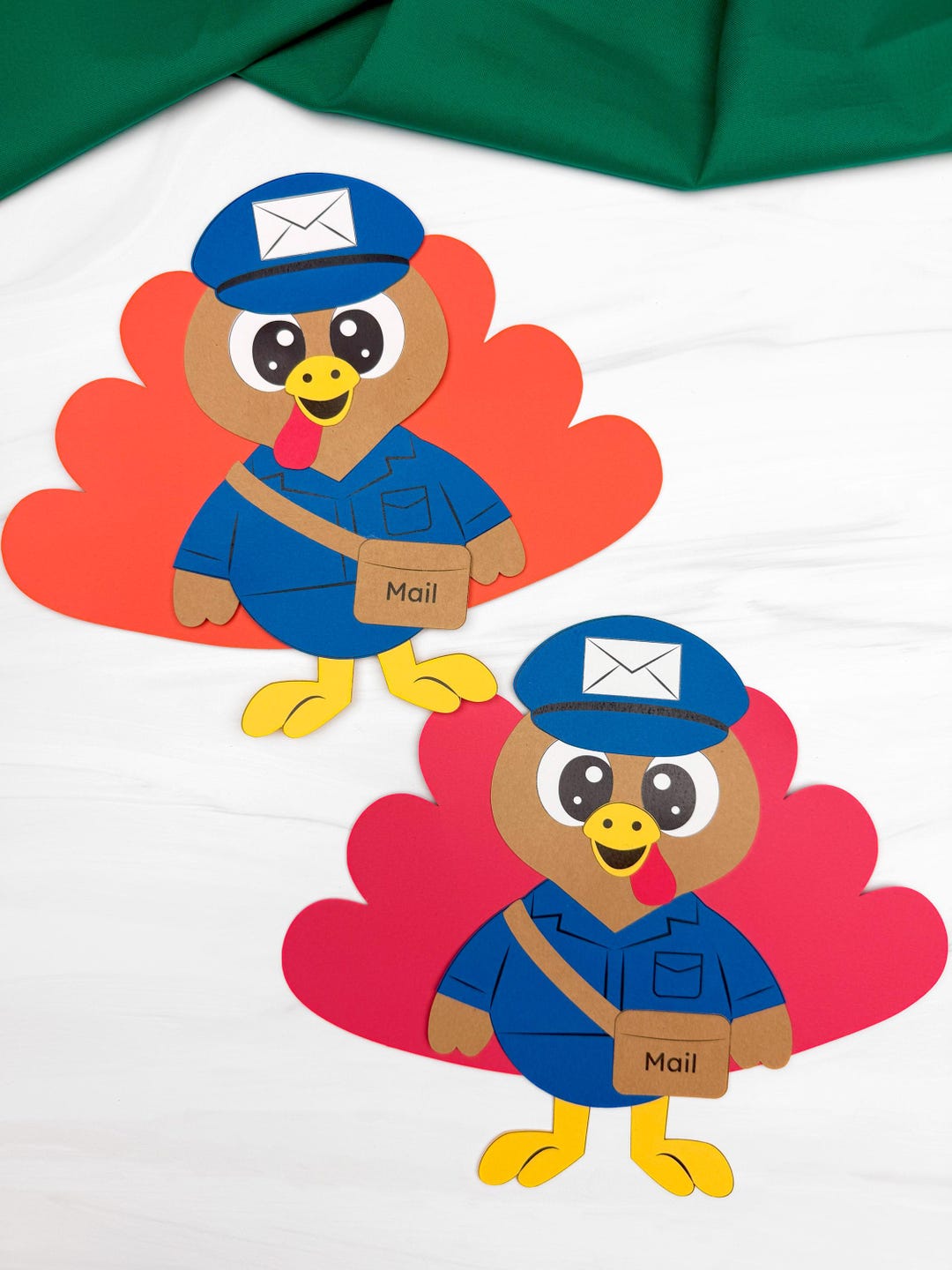 Mailman Turkey Disguise Craft Template | Thanksgiving Build a Turkey ...