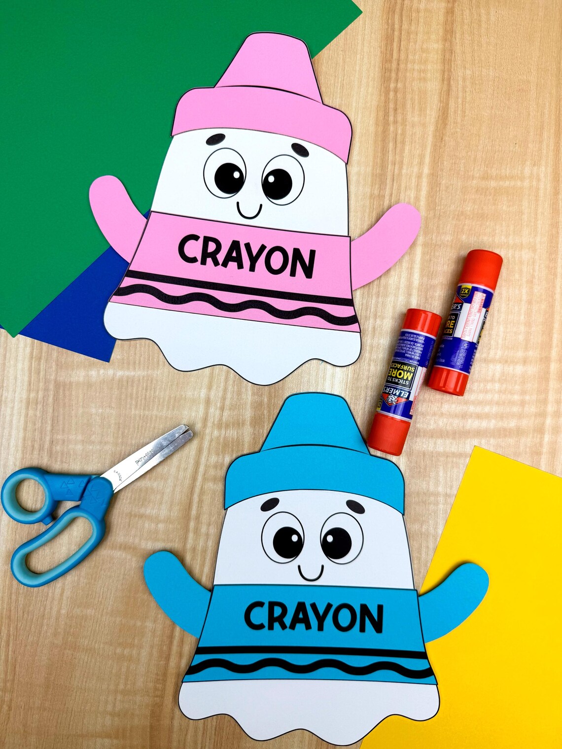 Crayon Disguise a Ghost Craft Template | Printable Halloween Activity ...