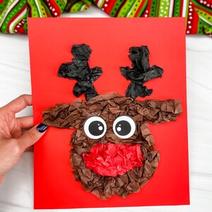 Reindeer Craft Template for Kids | Fine Motor Christmas Activity for ...