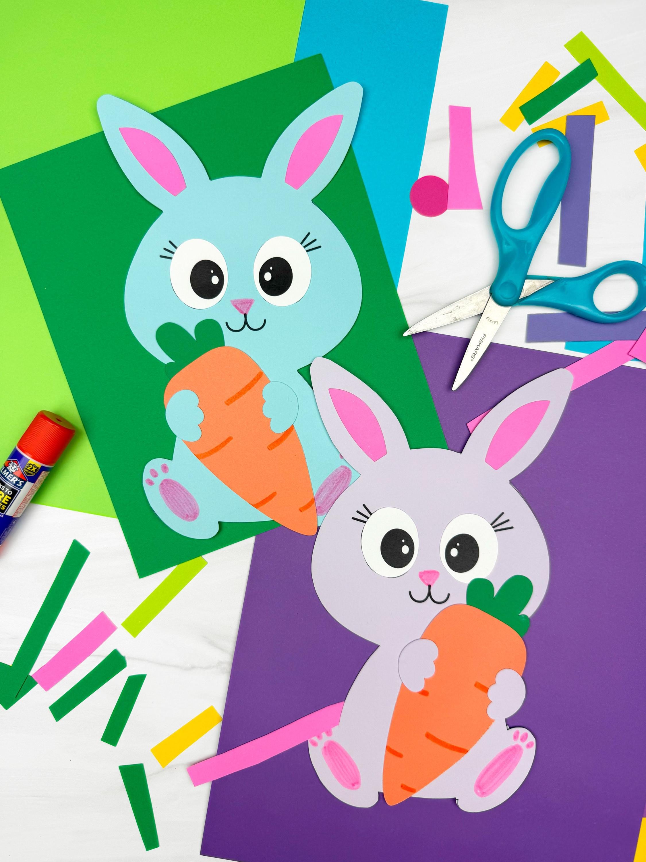 Easter Bunny Craft Template | Early Learner Craft | Classroom Bunny Kit ...