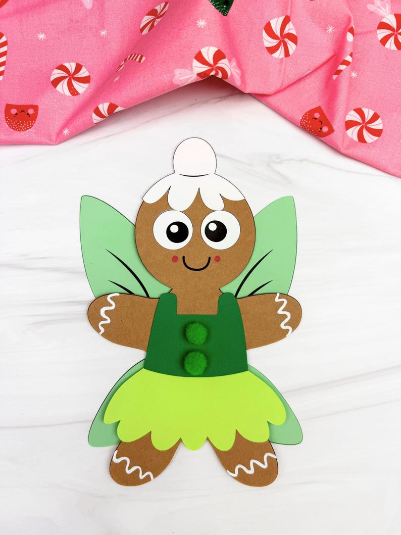 Fairy Gingerbread Disguise Craft Template for Girls | Fun Class Party ...