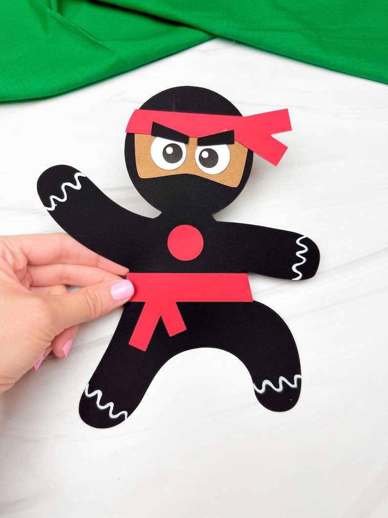 Ninja Gingerbread Man Disguise Craft Template | Christmas Hide the ...