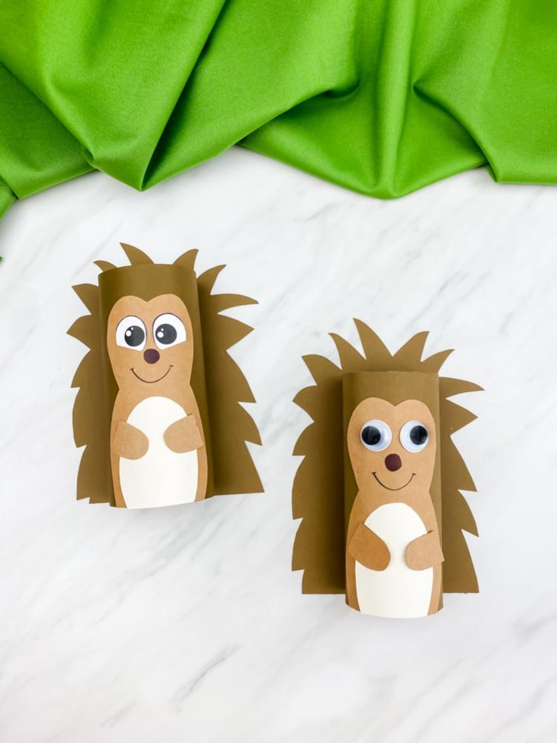 Hedgehog Toilet Roll Craft for Kids | Printable Fall or Forest Animal ...