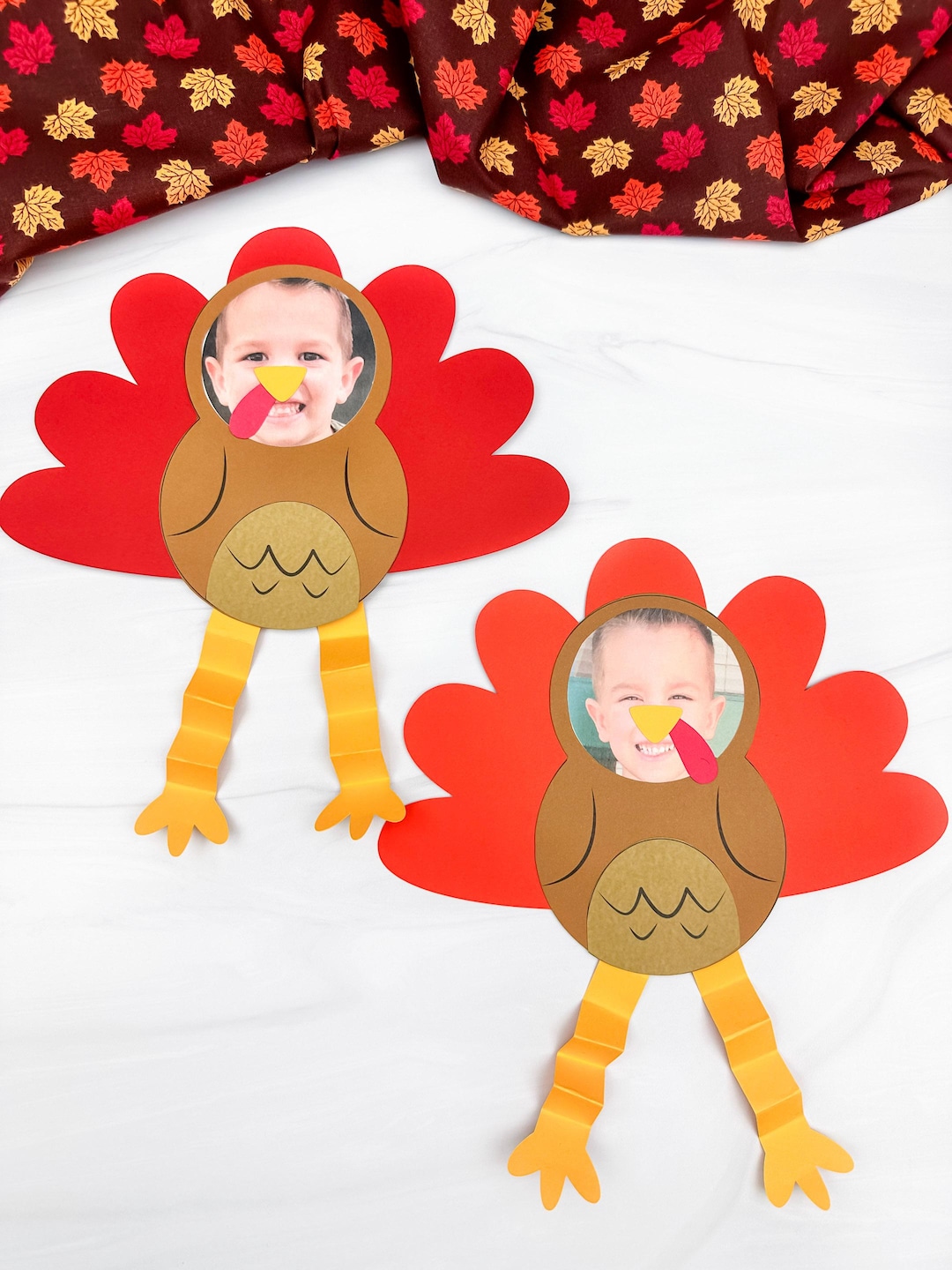 Turkey Craft for Kids | Printable Thanksgiving Photo Keepsake Template ...