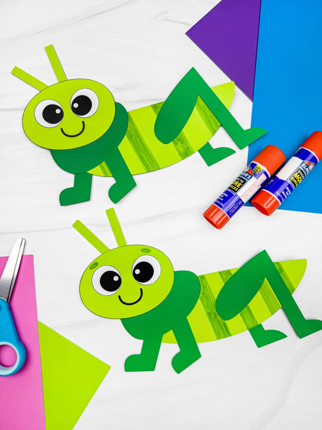 Grasshopper Craft for Kids Template | Early Learner Craft for Spring ...