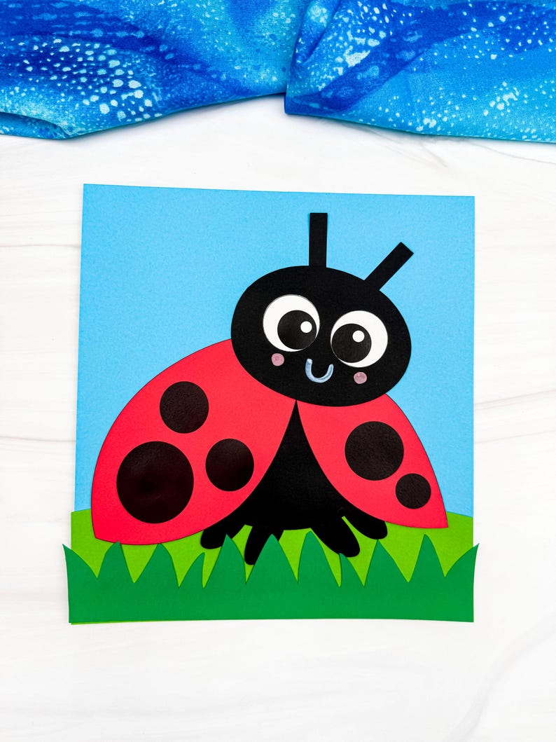 Ladybug Paper Craft Template | Insect Unit Craft | Nature Lesson Craft ...