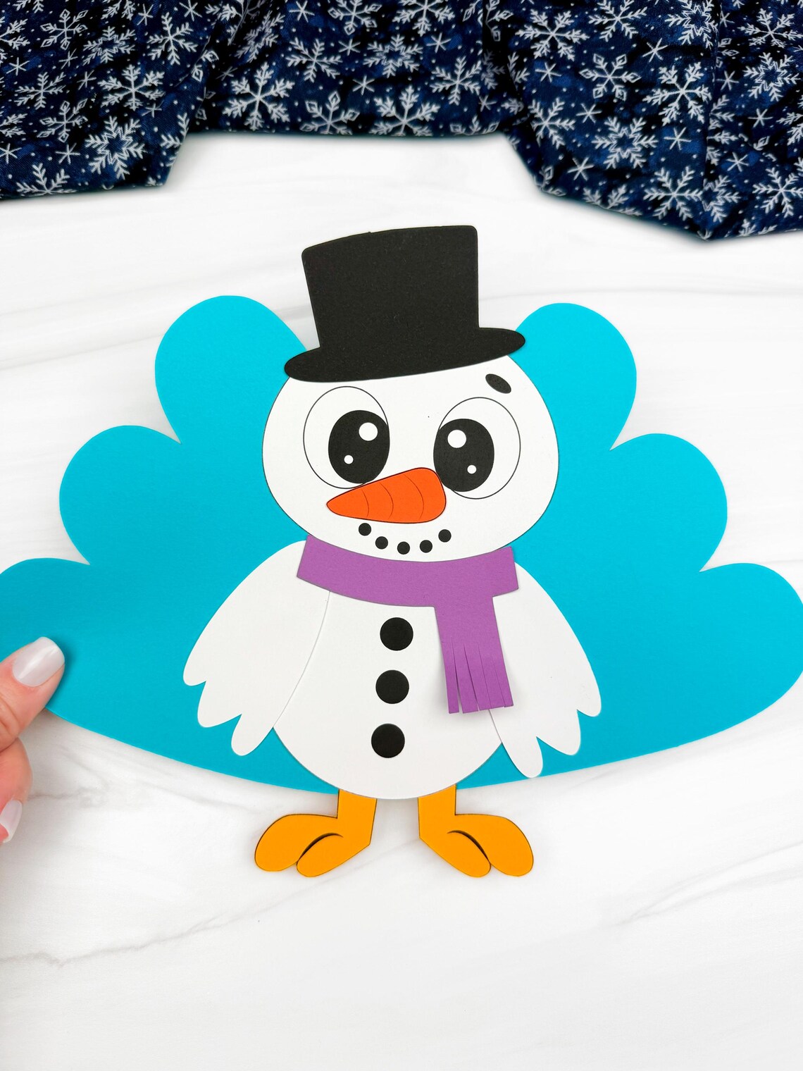 Snowman Turkey Disguise Craft Template | Thanksgiving Turkey Project ...