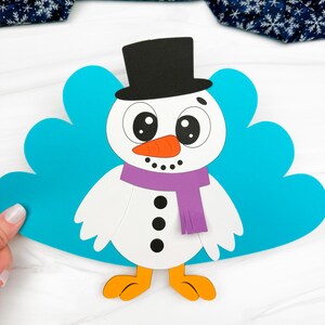 Snowman Turkey Disguise Craft Template | Thanksgiving Turkey Project ...