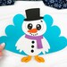 Snowman Turkey Disguise Craft Template | Thanksgiving Turkey Project ...