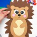 Hedgehog Paper Bag Puppet Craft Template | Woodland Animal Activity ...