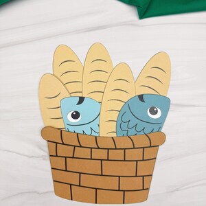5 Loaves & 2 Fish Craft Template | Simple Bible Craft | Childrens ...