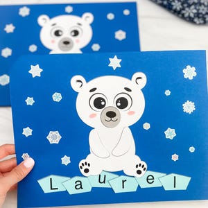 Polar Bear Name Project Template | Winter Literacy Activity | Printable ...