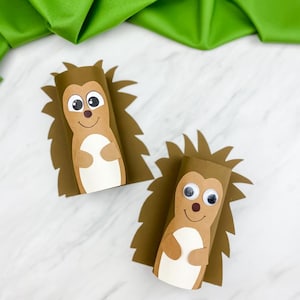 Hedgehog Toilet Roll Craft for Kids | Printable Fall or Forest Animal ...