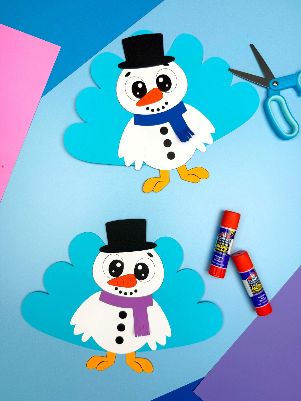 Snowman Turkey Disguise Craft Template | Thanksgiving Turkey Project ...