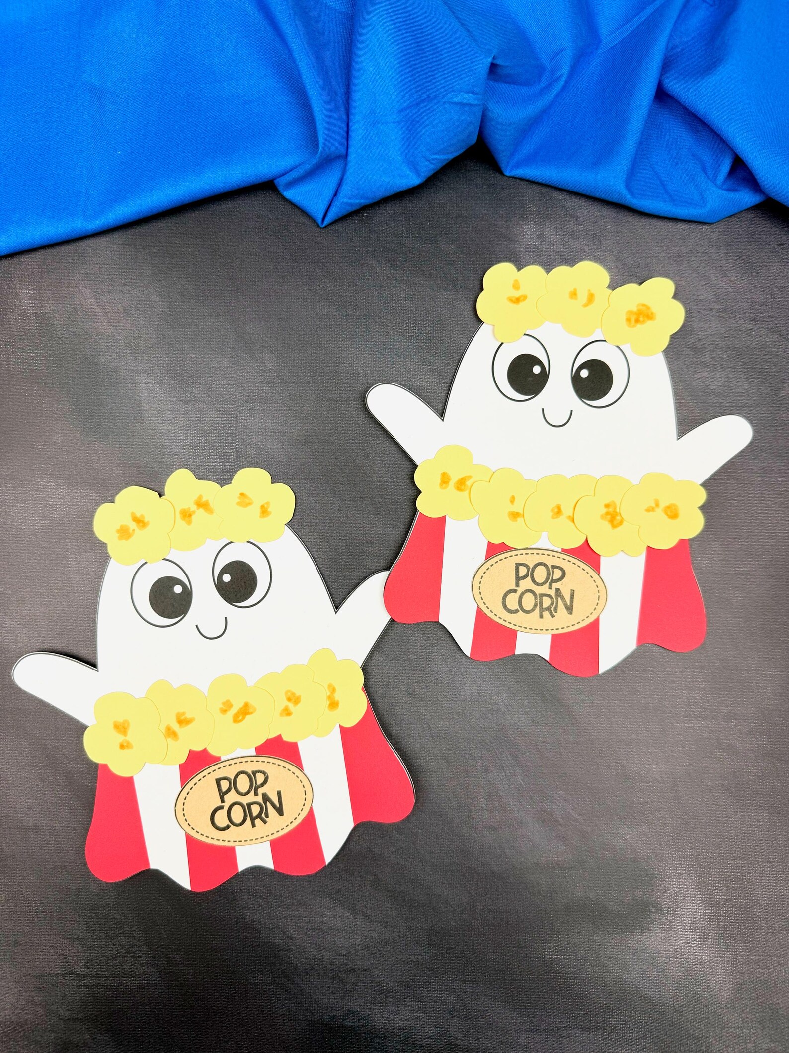 Popcorn Ghost Disguise Project Template | Build A Ghost Halloween Craft ...