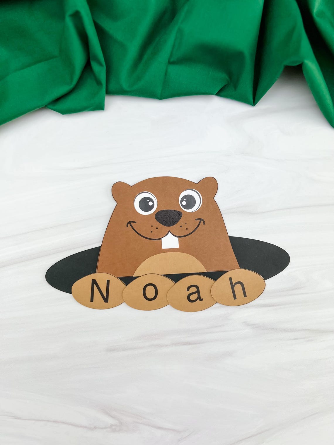 Groundhog Name Template | Early Learner Craft | February Kids Activity ...