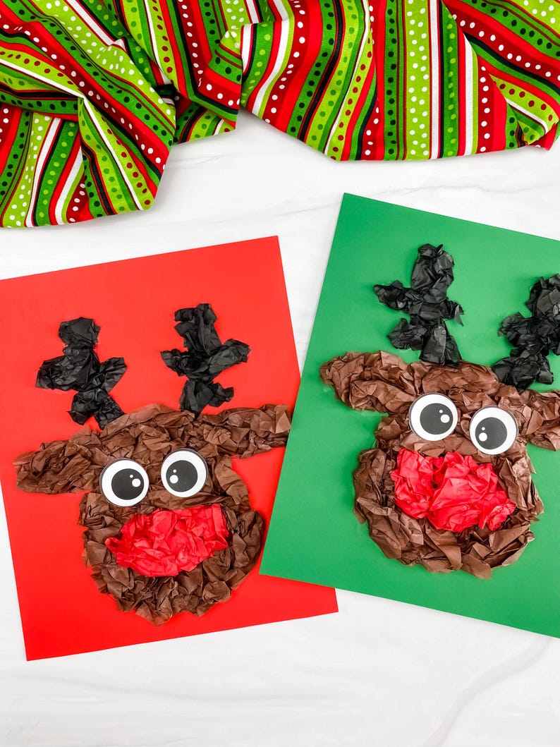 Reindeer Craft Template for Kids | Fine Motor Christmas Activity for ...