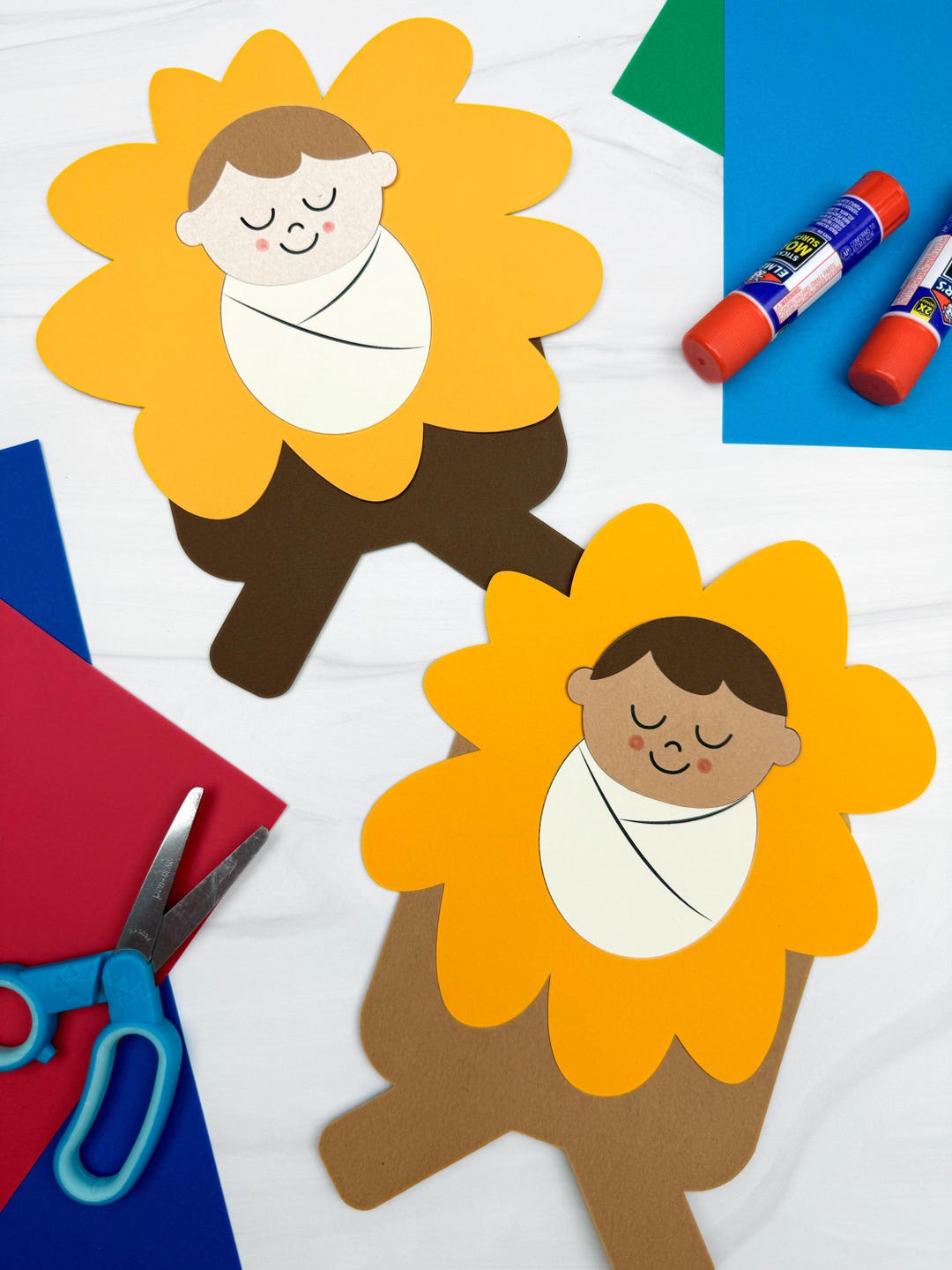 Baby Jesus Paper Craft Template | Christmas Lesson Aid | Nativity ...