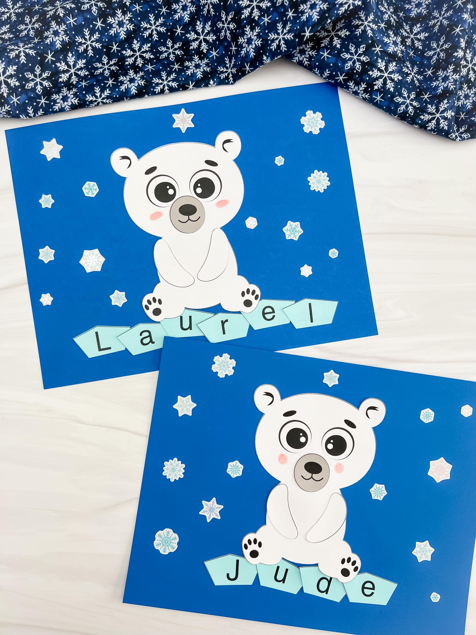Polar Bear Name Project Template | Winter Literacy Activity | Printable ...
