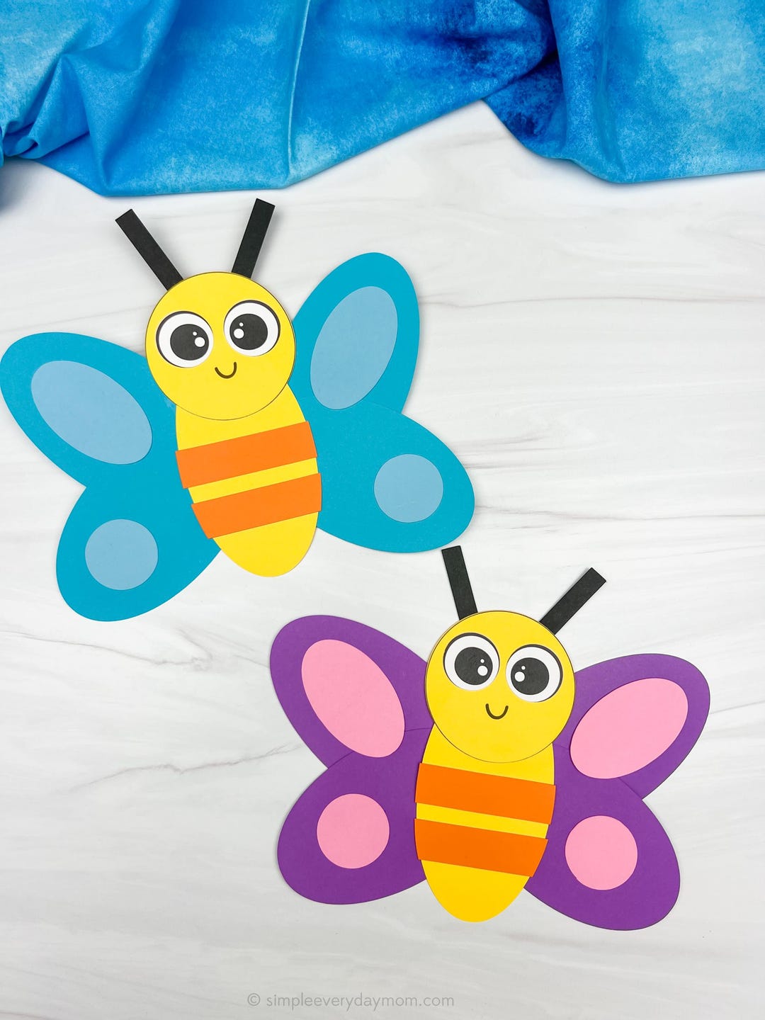 Butterfly Shape Craft Template | Class Centers Craft | Cute Bug or ...