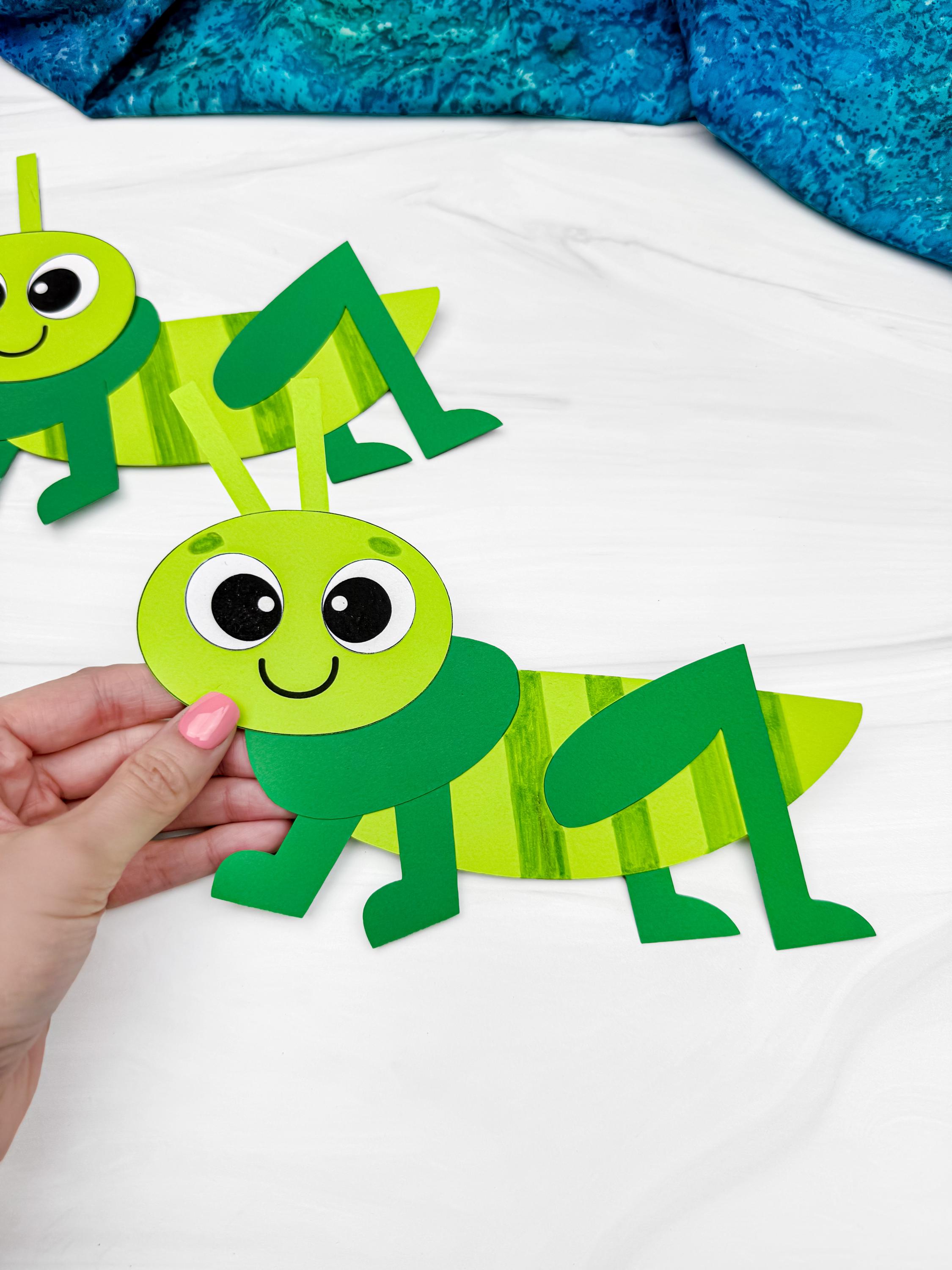 Grasshopper Craft for Kids Template | Early Learner Craft for Spring ...
