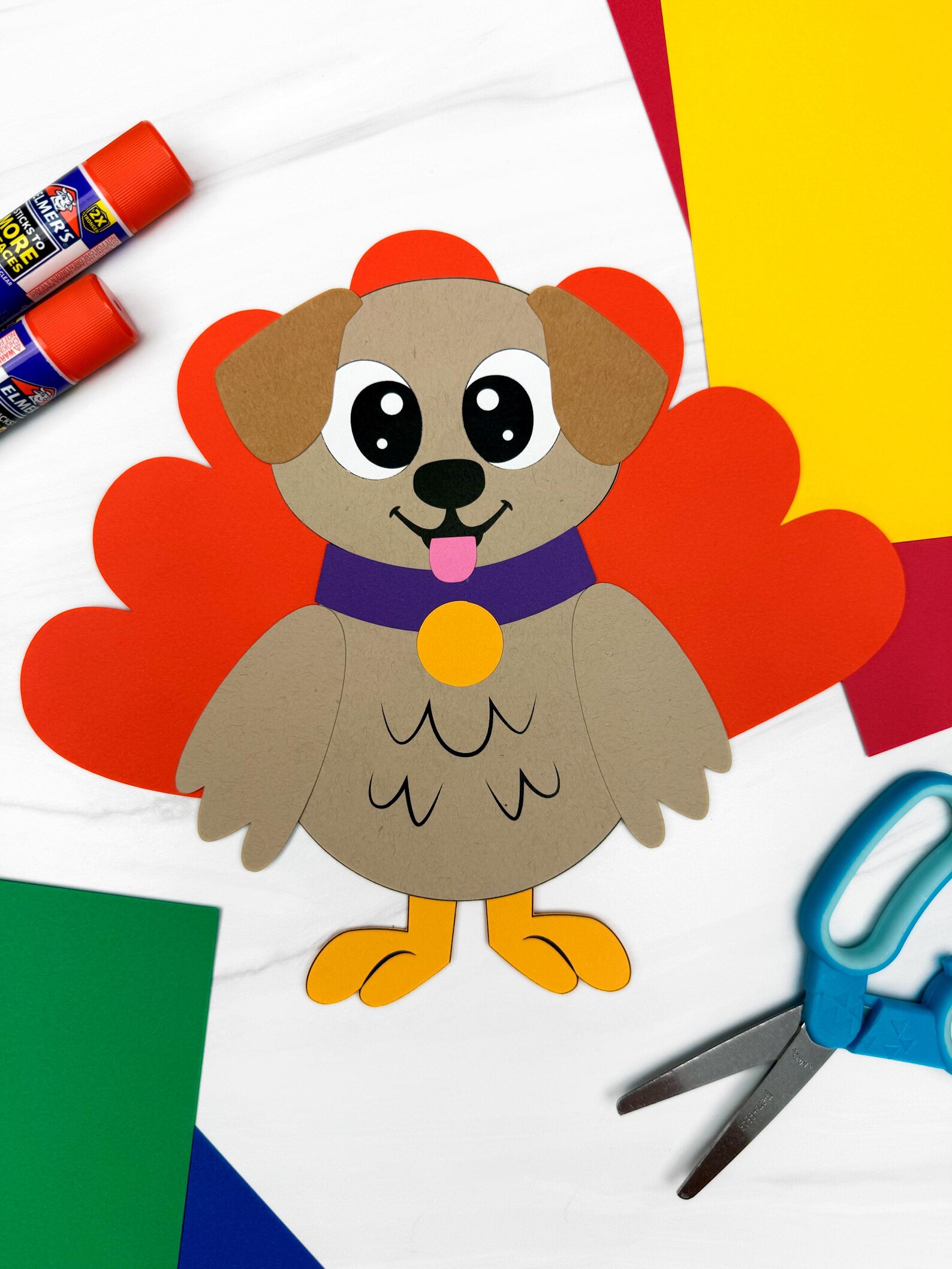 Dog Turkey Disguise Craft Template | Hide the Turkey Project ...