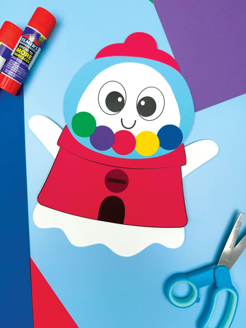 Gumball Machine Ghost Disguise Craft Template | Printable Hide the ...