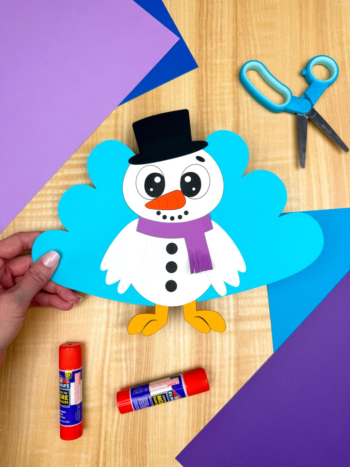 Snowman Turkey Disguise Craft Template | Thanksgiving Turkey Project ...