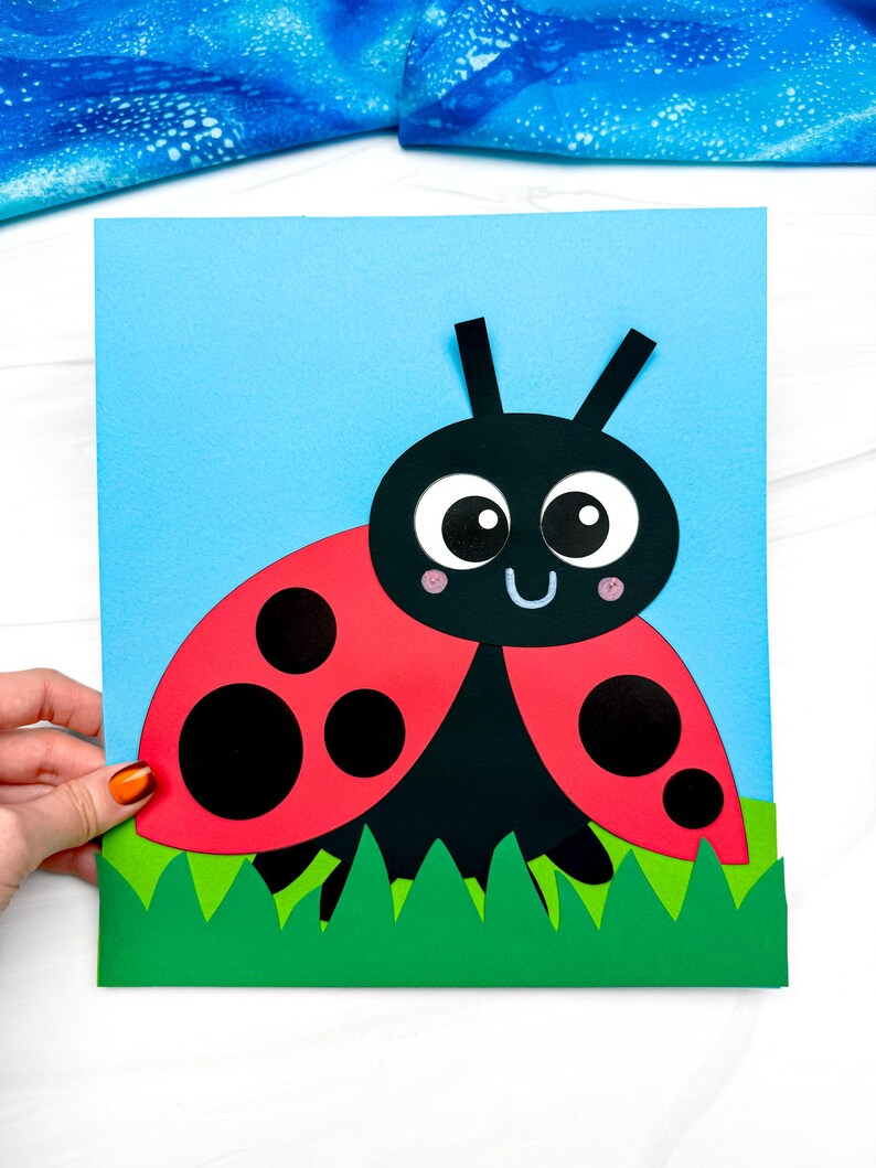 Ladybug Paper Craft Template | Insect Unit Craft | Nature Lesson Craft ...
