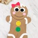 Gingerbread Man Paper Bag Puppet Craft Template | Printable Christmas ...