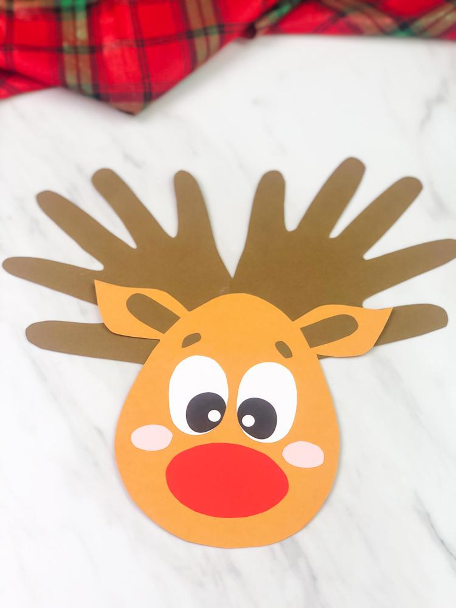 Handprint Reindeer Craft Template | Printable Christmas Keepsake ...