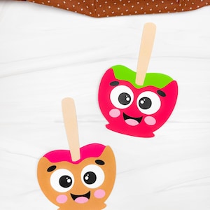 Candy Apple Craft Template | Printable Fall & Halloween Activity for ...