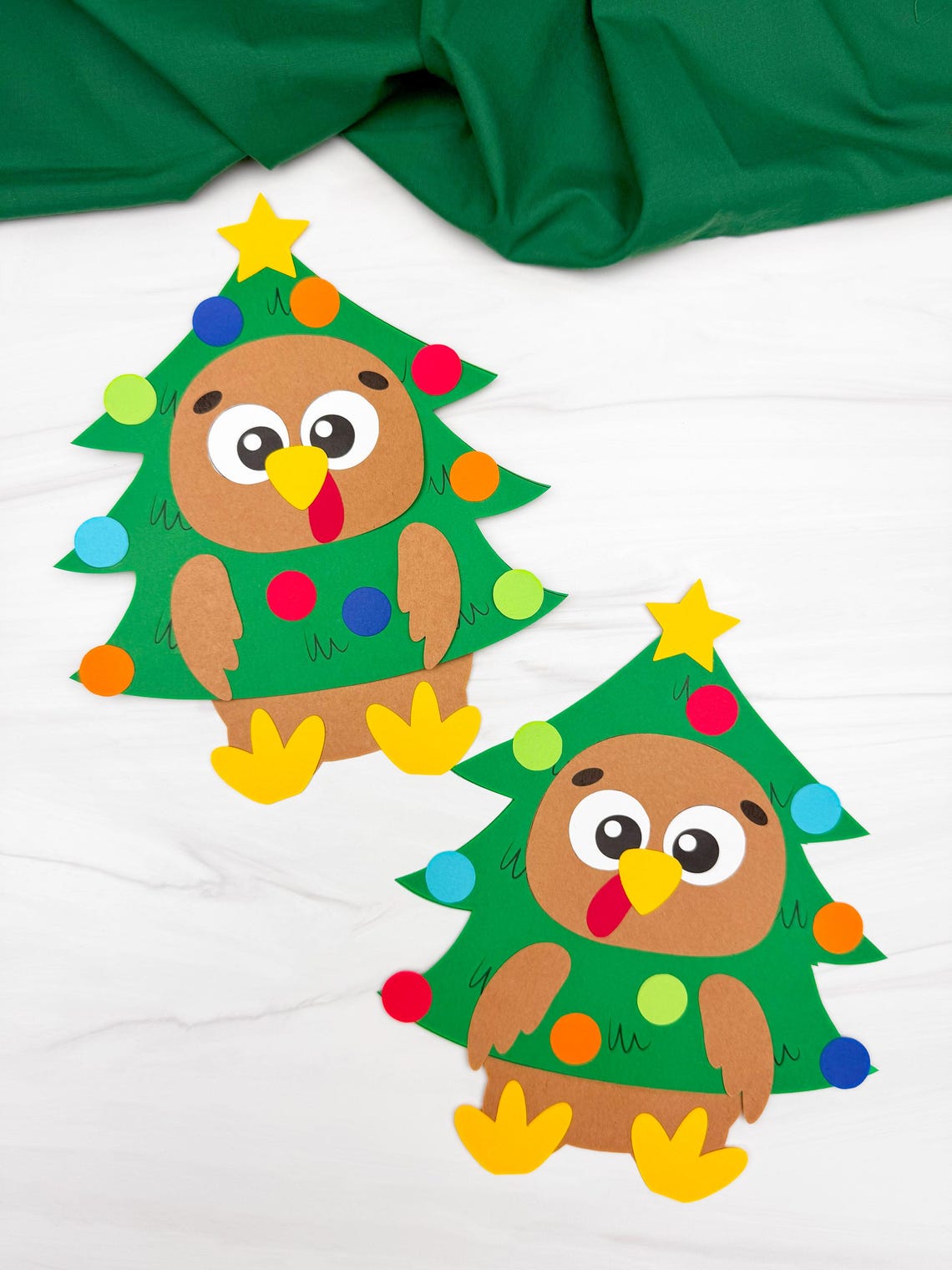 Christmas Tree Turkey Disguise Craft Template | Hide the Turkey ...