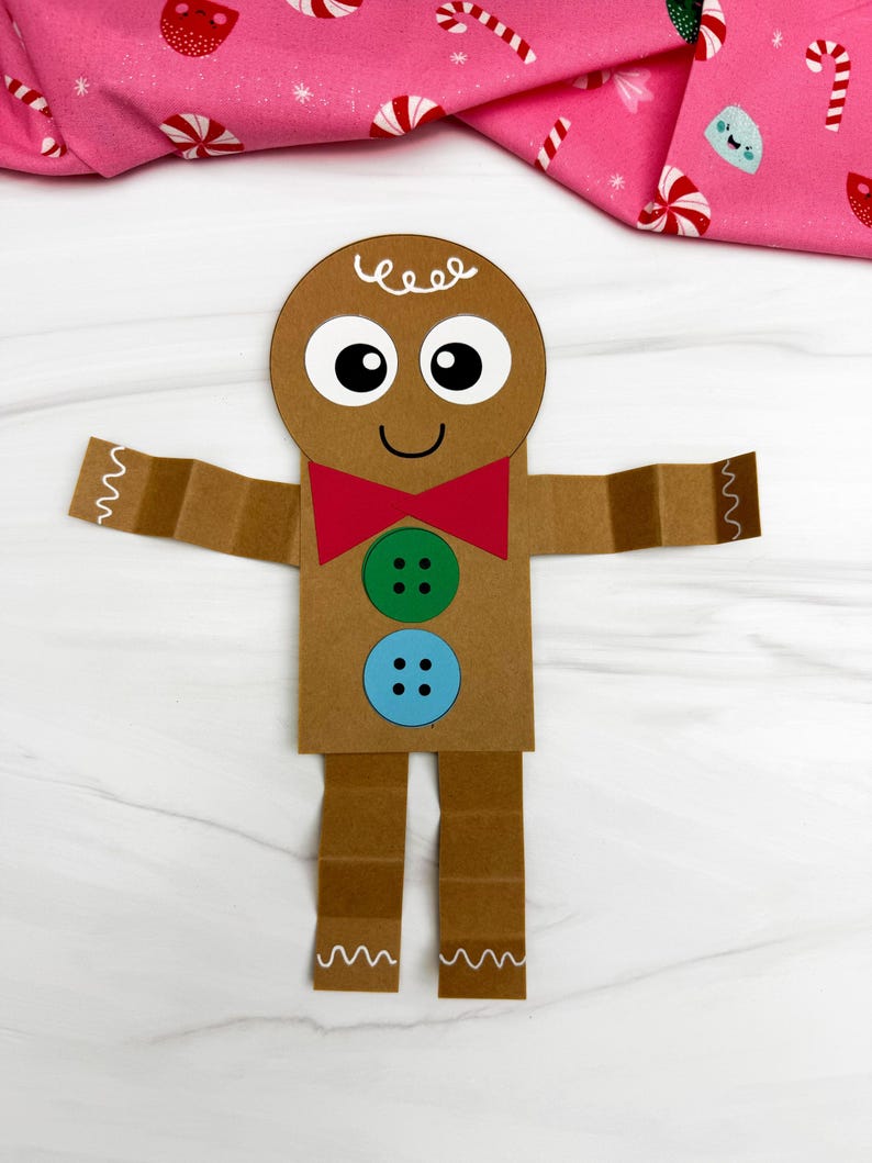 Gingerbread Man Shape Craft Template | Build A Gingerbread for ...