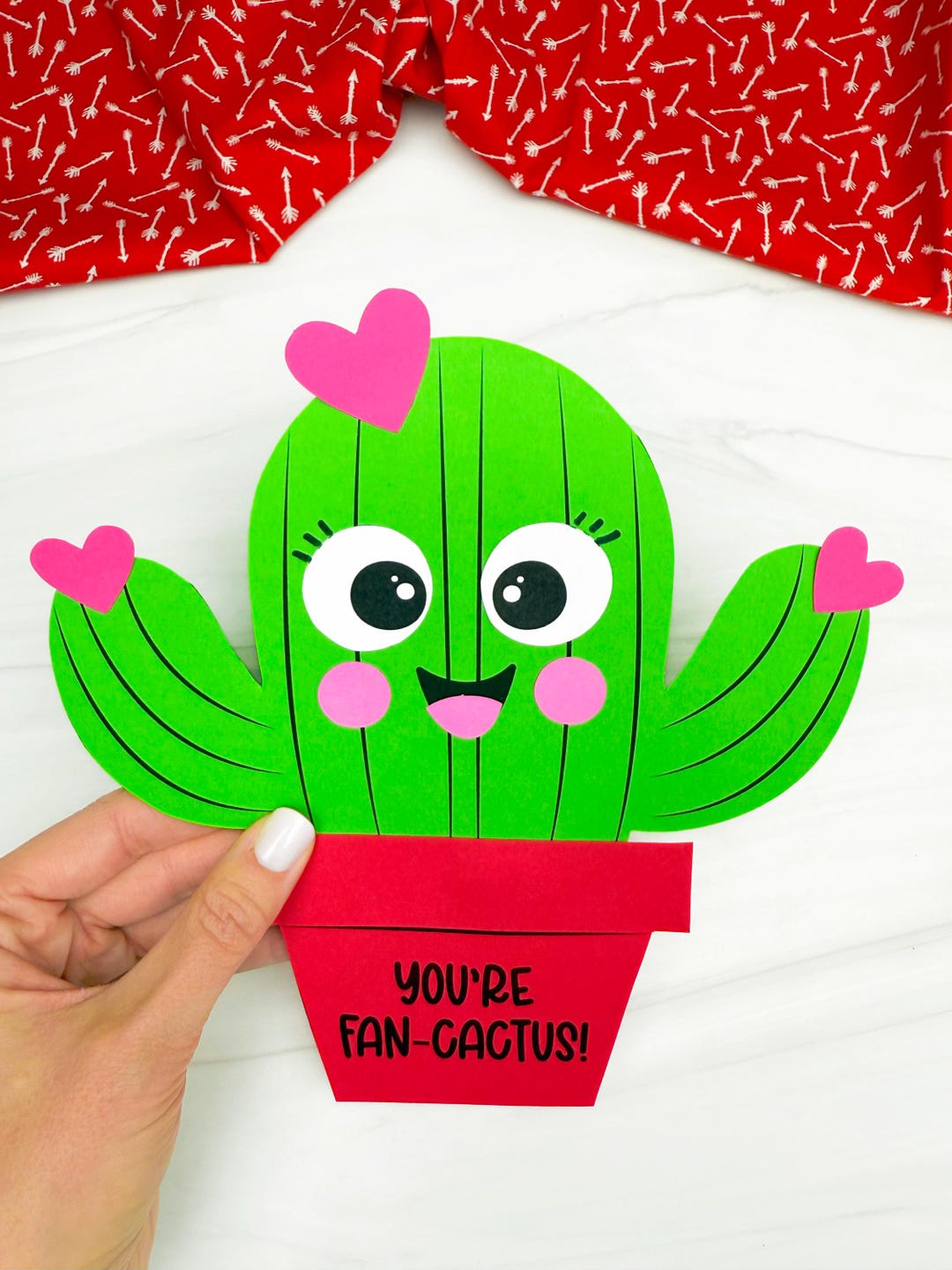 Cactus Valentine Craft Template | Early Learner Craft | Valentine ...