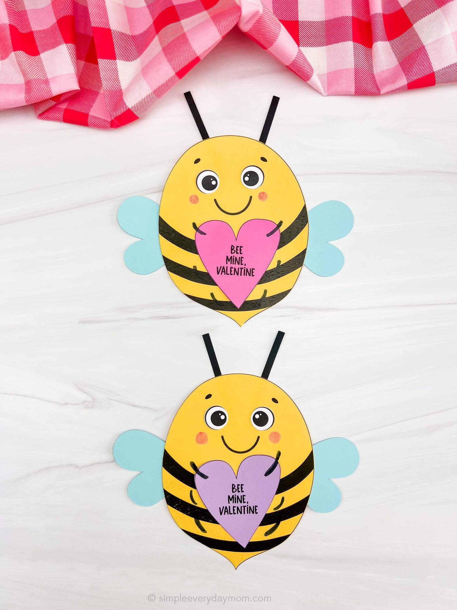 Bee Valentine Craft Template | Make Your Own Bee Activity | Group Craft ...