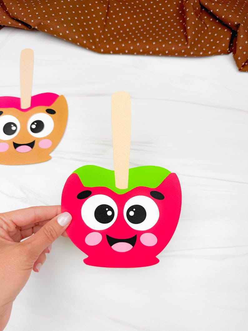 Candy Apple Craft Template | Printable Fall & Halloween Activity for ...