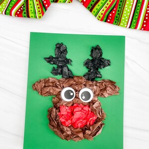 Reindeer Craft Template for Kids | Fine Motor Christmas Activity for ...